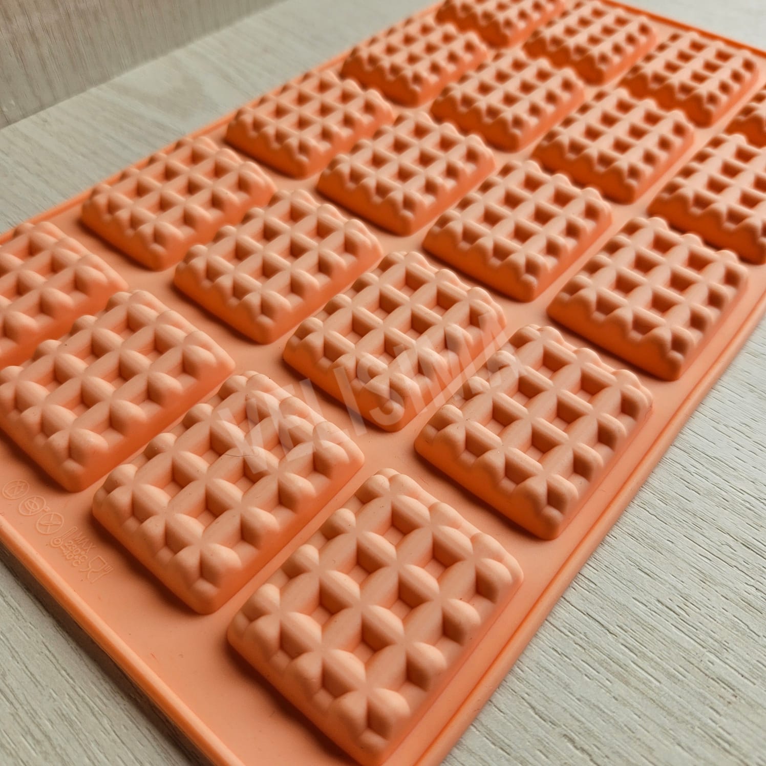 MOLDE DE SILICONA MINI WAFFLE RECTANGULAR – Velisima Insumos